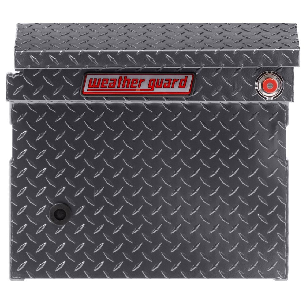 Weather Guard Saddle Truck Tool Box Aluminum Full Low Profile Textured ...