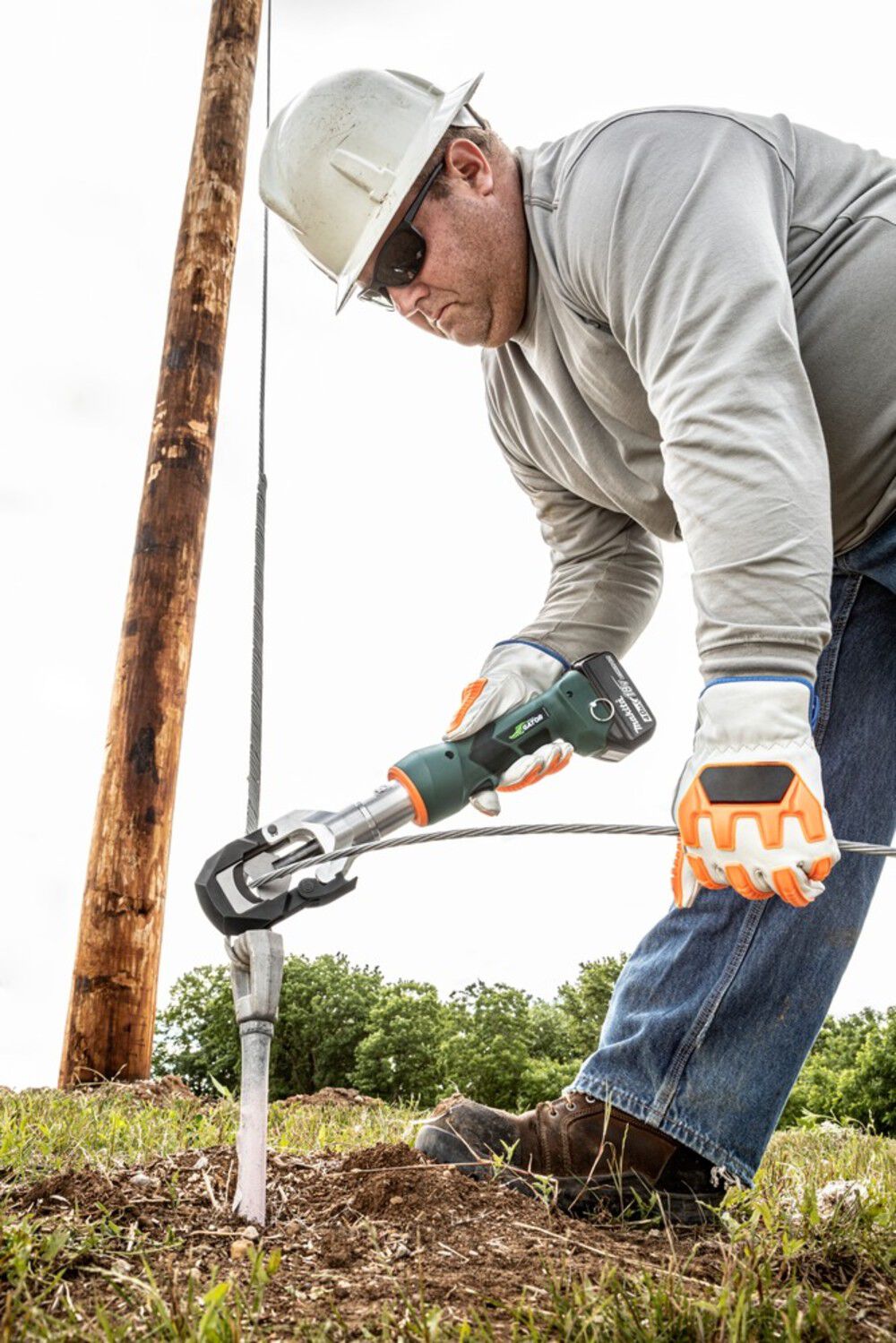Greenlee Gator Guillotine Hard Metal Wire Cutter (Bare Tool) 45mm ...