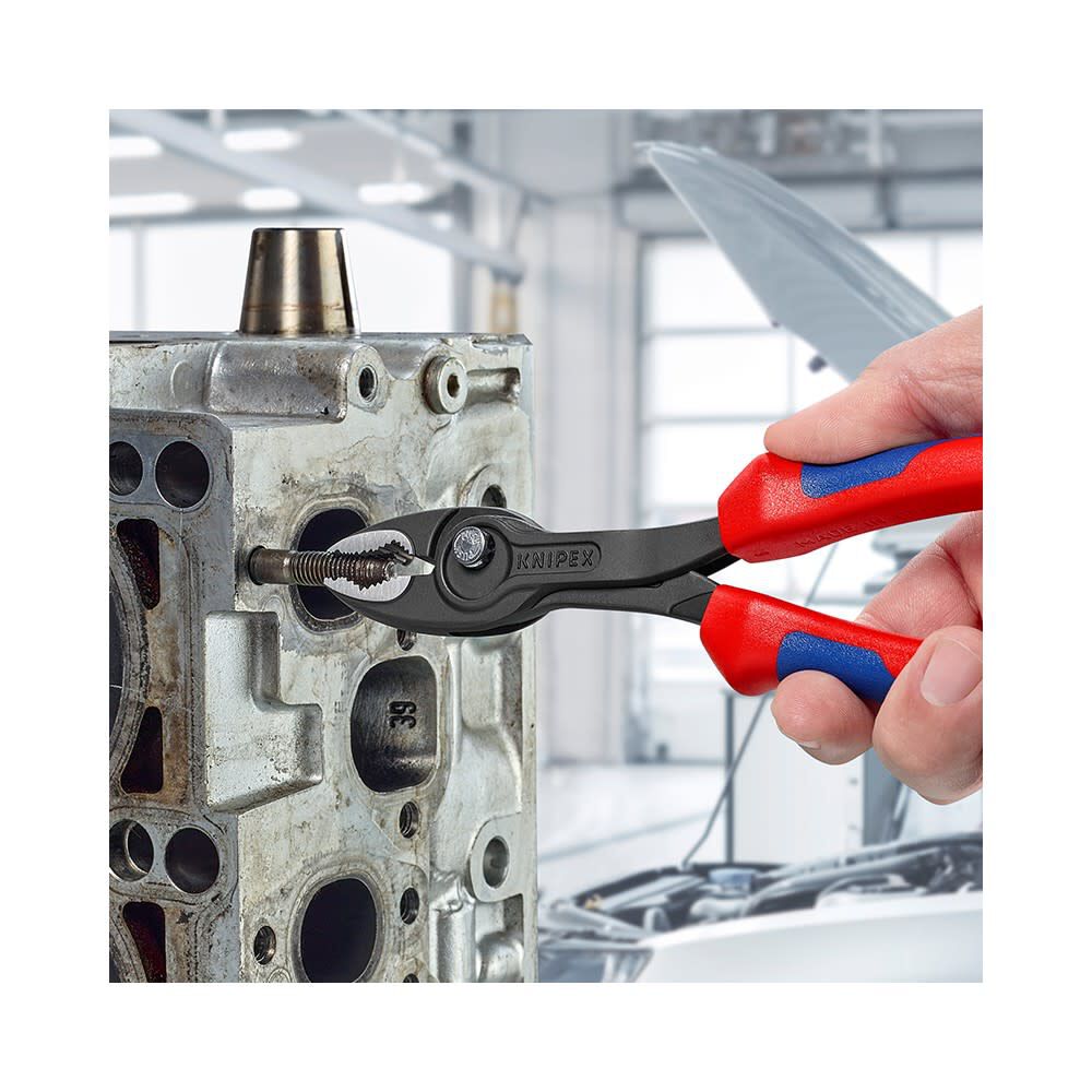 Knipex 8 In. TwinGrip Slip Joint Pliers with Comfort Grip Handle 82 02 ...