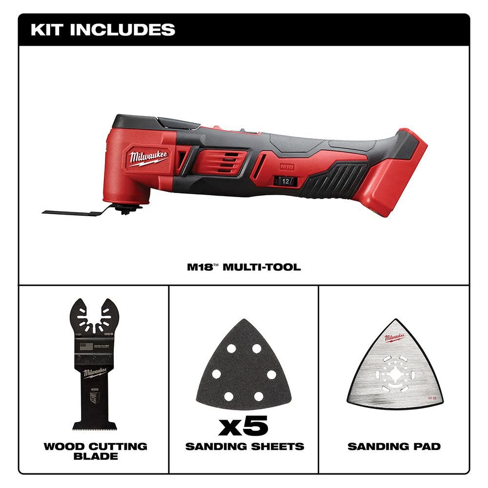 Milwaukee M18 Multi-Tool - (Bare Tool) 2626-20 - Acme Tools
