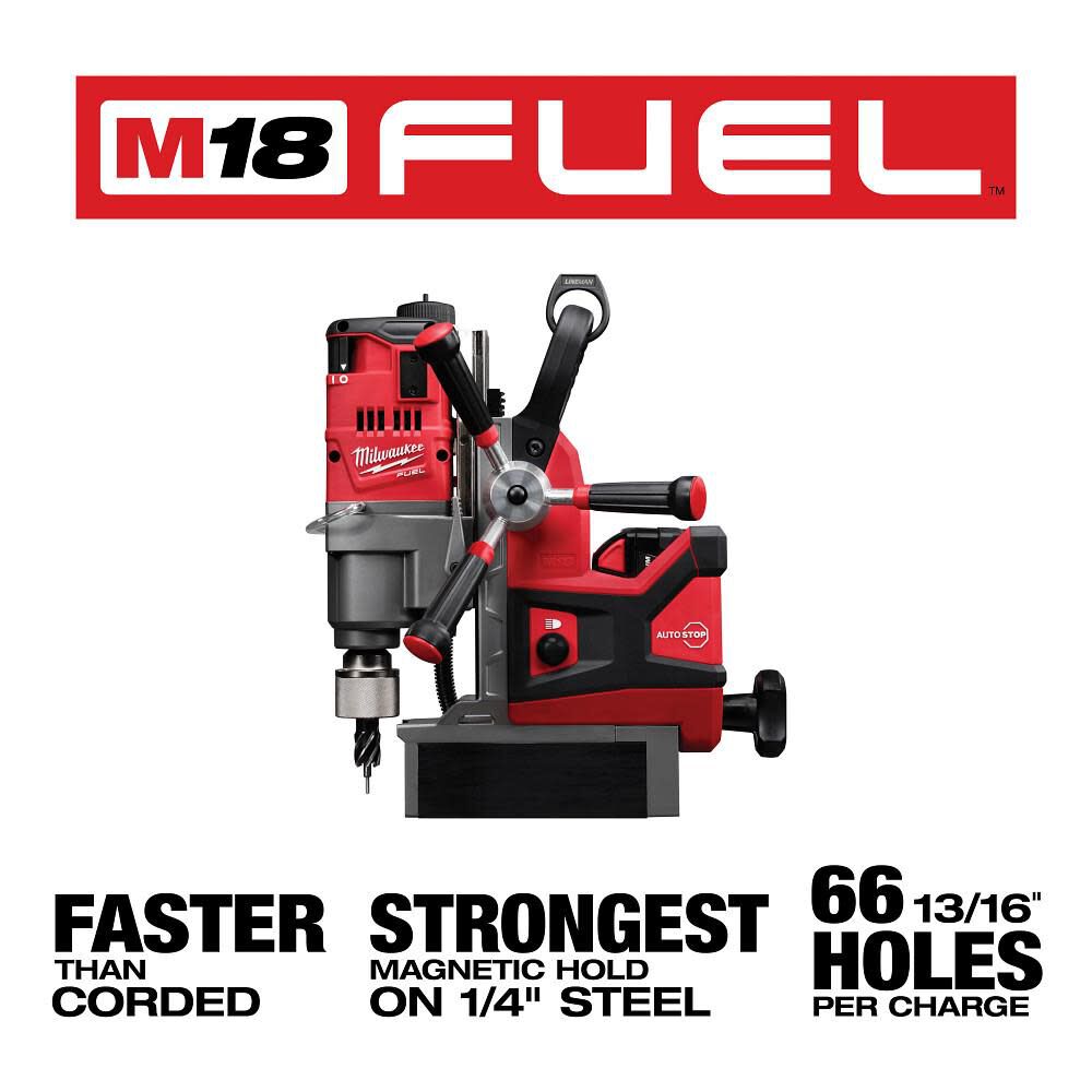 Milwaukee M18 FUEL 1-1/2inch Lineman Magnetic Drill Kit 2788-22HD ...