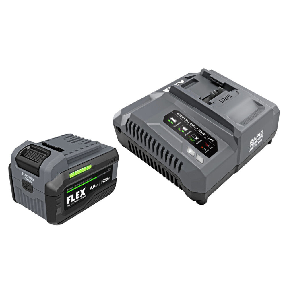 FLEX 24V 6Ah Stacked Lithium Battery Starter Kit FX0421-1H from FLEX ...