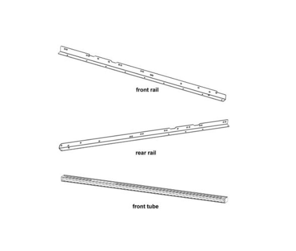 Sawstop 52in Professional Series II T-Glide Rails Assembly TGP2-R52A2 ...