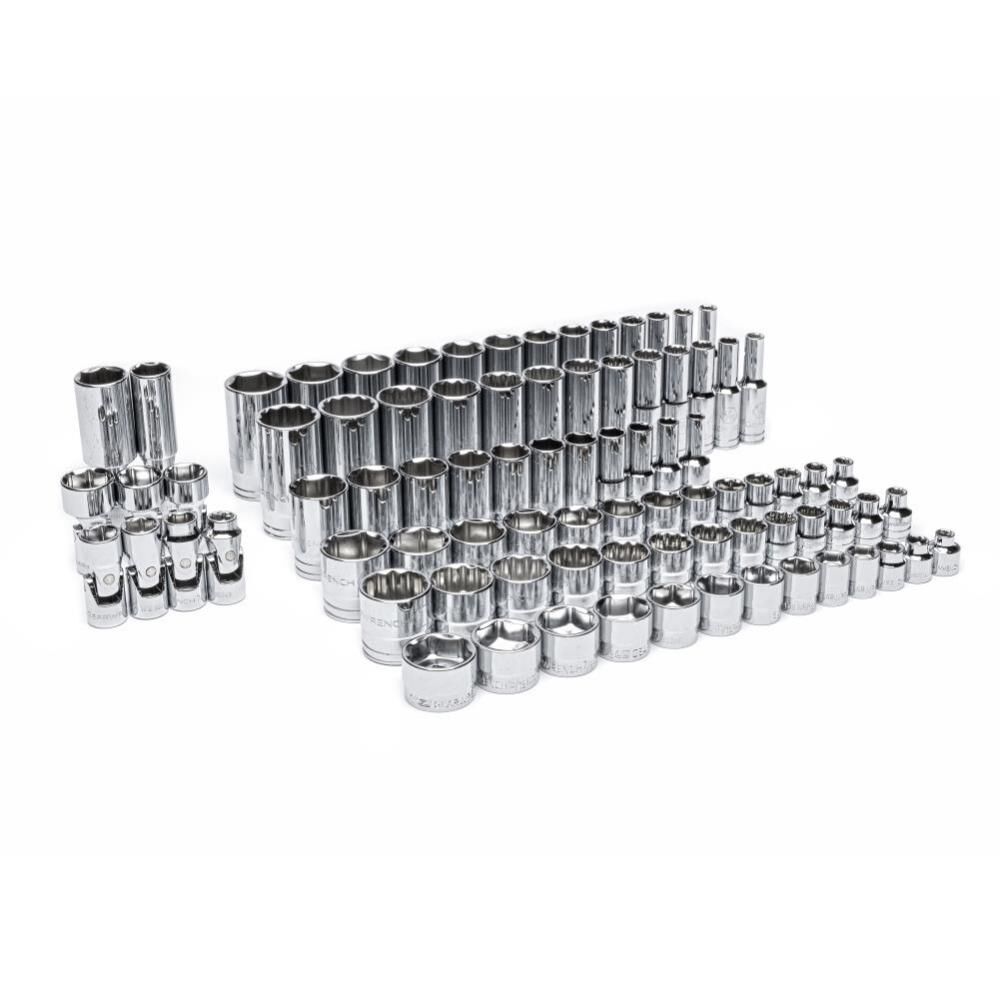 GEARWRENCH 3/8 in Drive Master SAE Socket Set in Foam Storage Tray 85pc ...