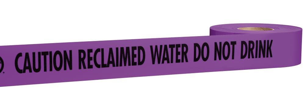 Empire Level Non Detectable Warning Tape Reclaimed Water Do Not Drink ...