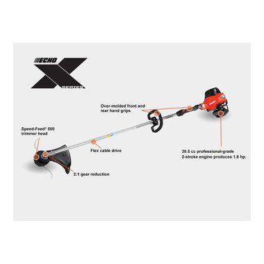 Echo X Series 30.5 cc Professional-Grade Gasoline String Trimmers SRM ...