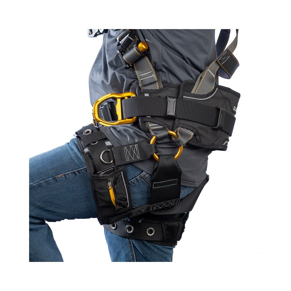 Guardian Fall Protection Full Body Harness with QC Chest/Leg Buckle Hip ...