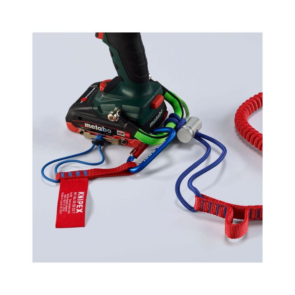 Knipex 38 in Red Tool Tethering Lanyard with Eye Carabiner 00 50 12 T ...