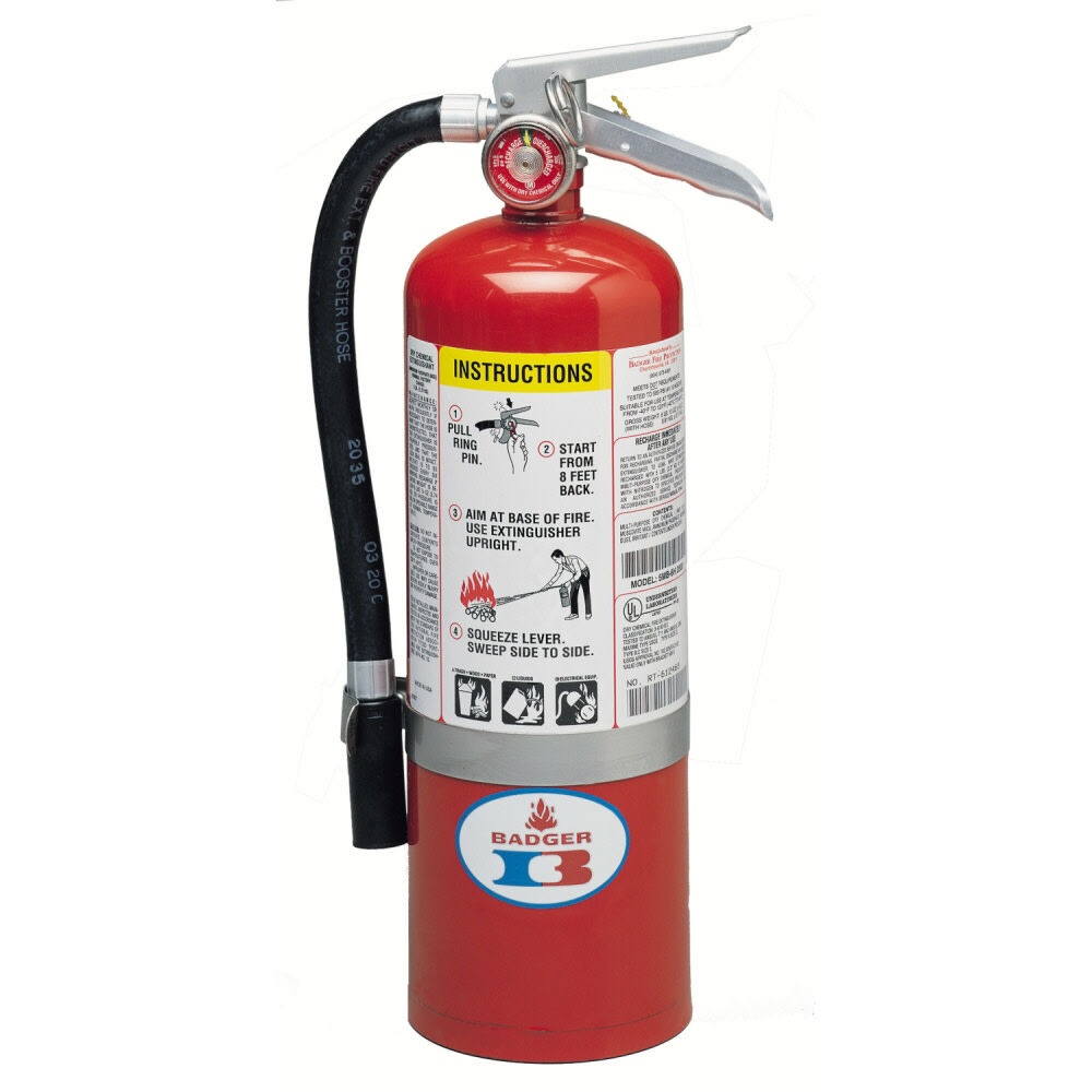 Kidde 5 Lb 3A40BC Badger Fire Extinguisher 5 Lb 3A40BC Badger Fire ...