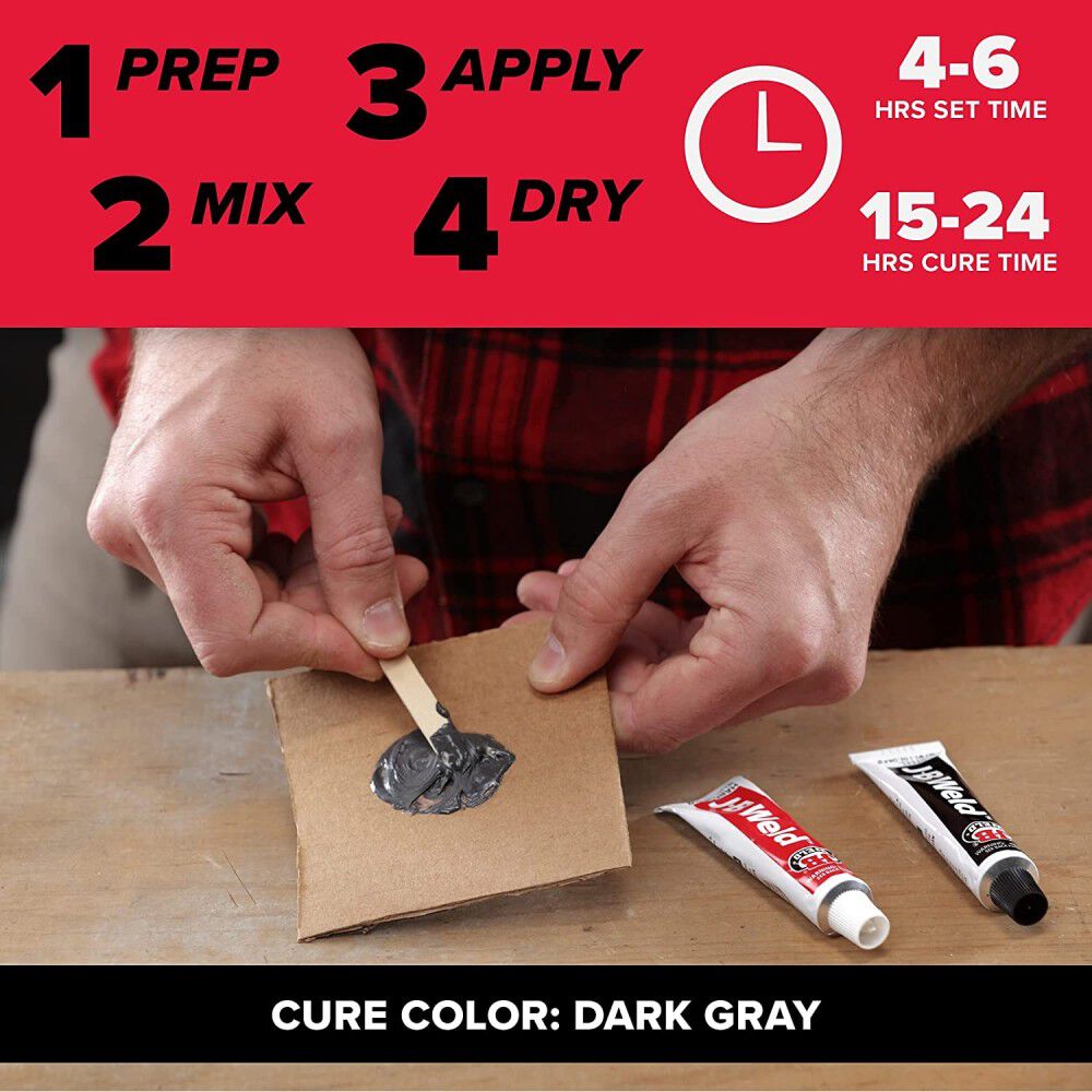 J-B Weld Original Cold Weld 2oz Two Part Steel Reinforced Epoxy 8265S ...
