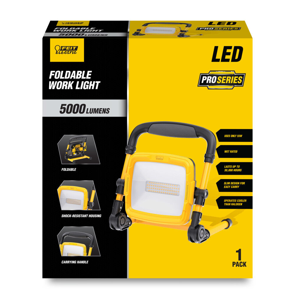 Feit Electric 54W 5000 Lumens Plug-In LED Foldable Worklight ...