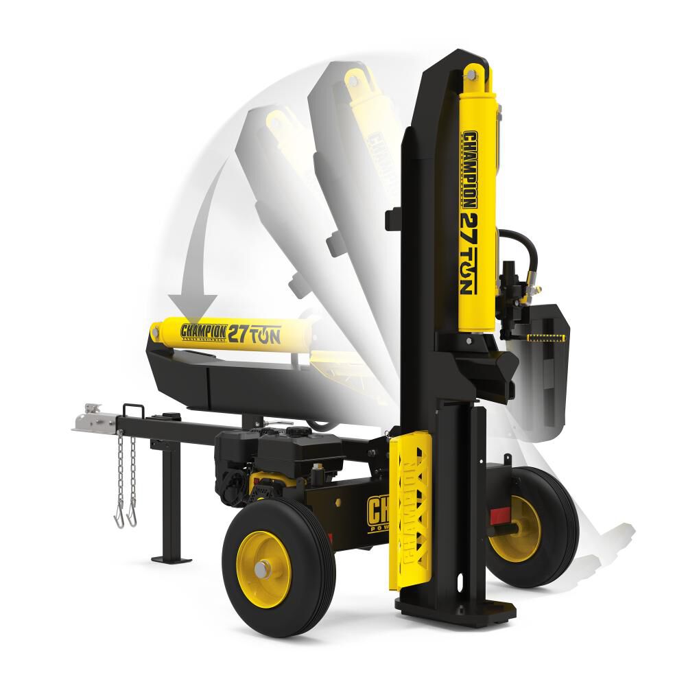 Champion Power Equipment 27 Ton Horizontal/Vertical Full Beam Gas Log ...