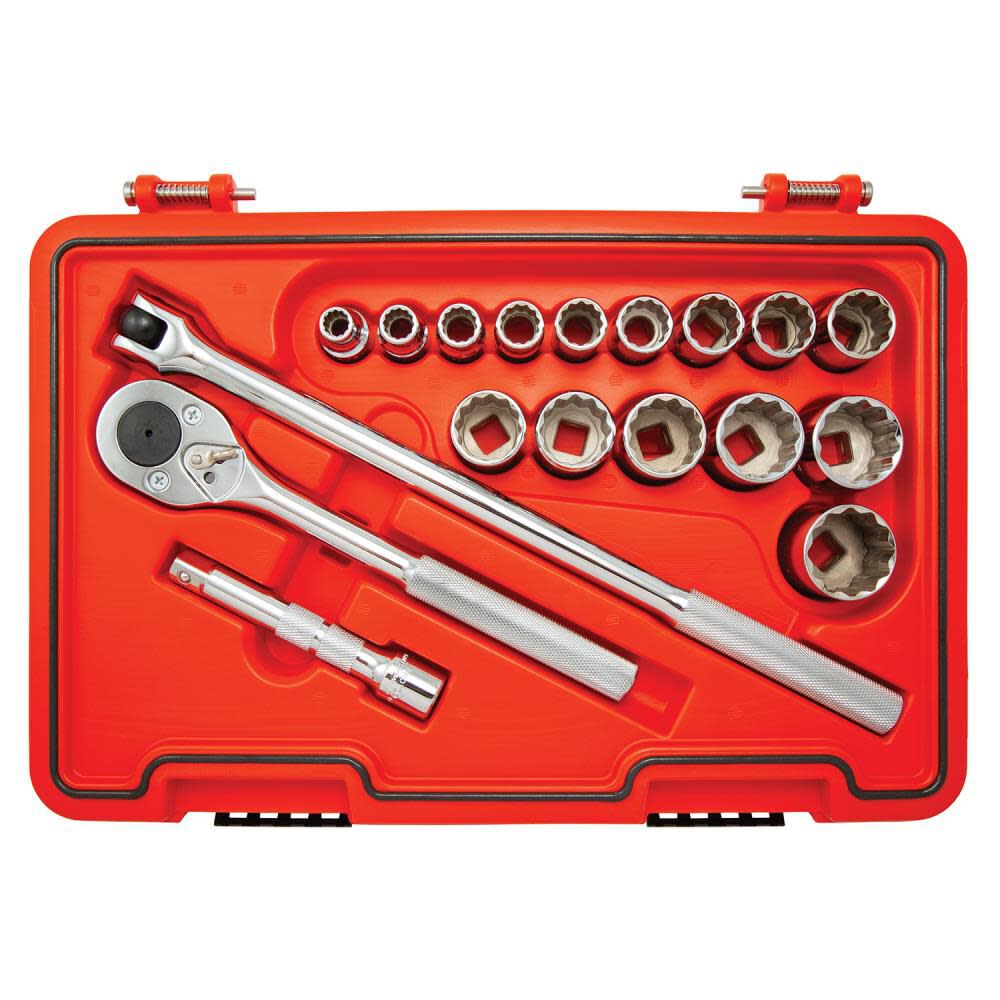 Proto Socket Set 1/2 DR 18pc SAE 12pt J54118T - Acme Tools