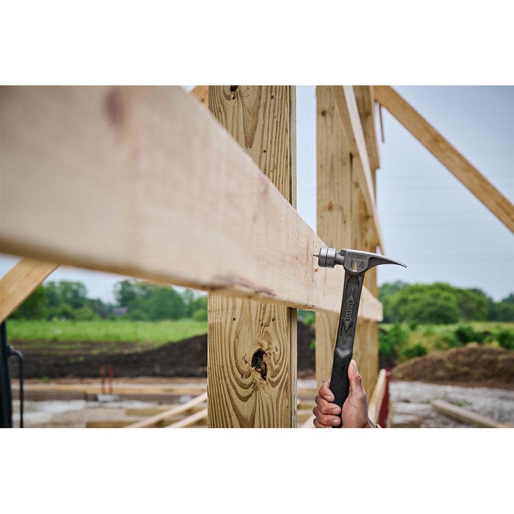 Stiletto TIBONE 14oz Smooth/Curved Titanium Framing Hammer TIB14RSC ...