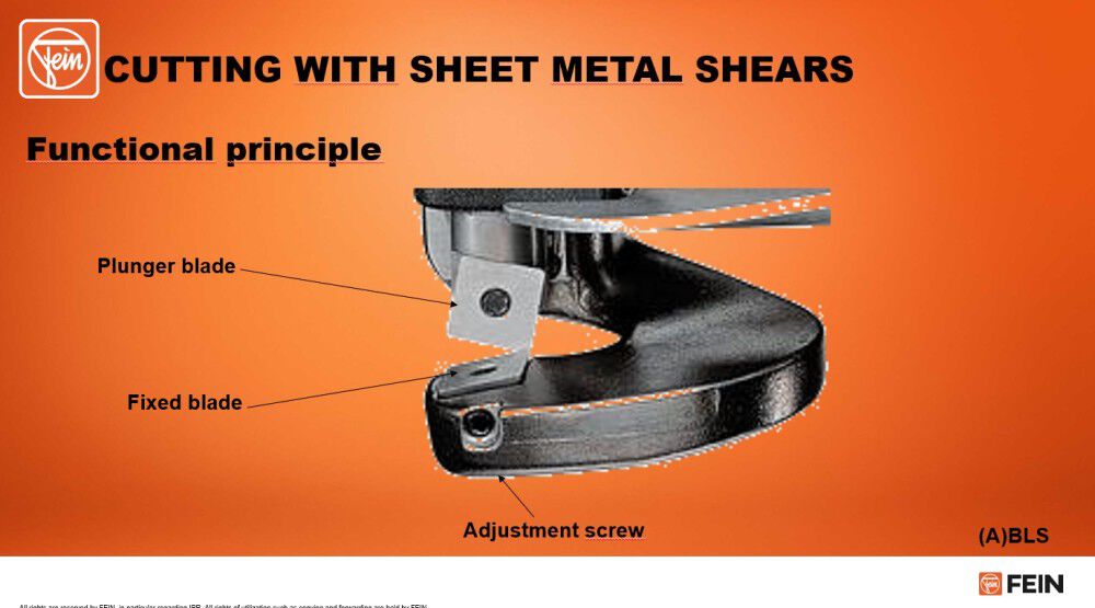 Fein Plunger and Fixed Blade for BLS1.6 E Fein Shear 31308072000 - Acme ...