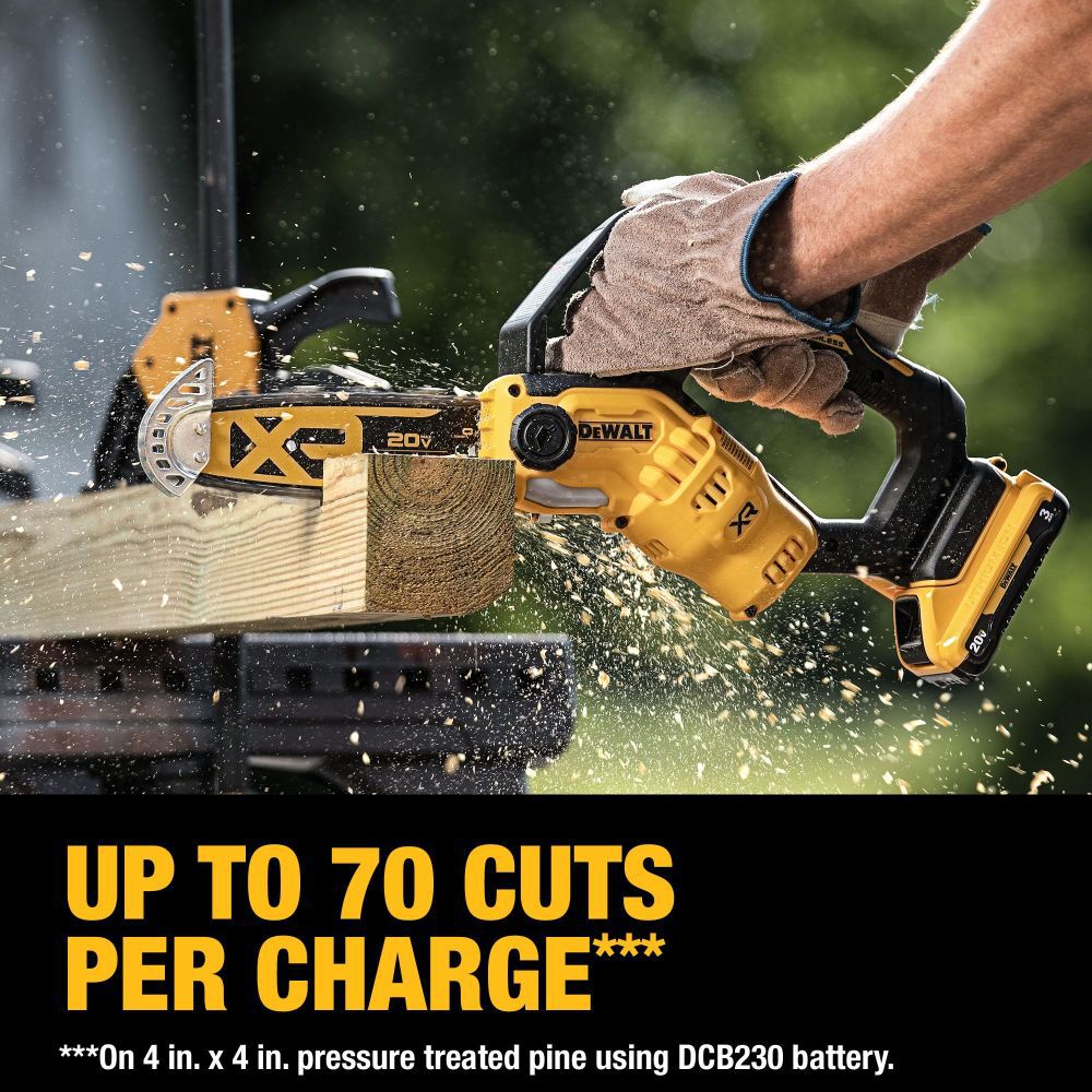 DEWALT 20V MAX 8inch Pruning Chainsaw Brushless Cordless Kit DCCS623L1 ...