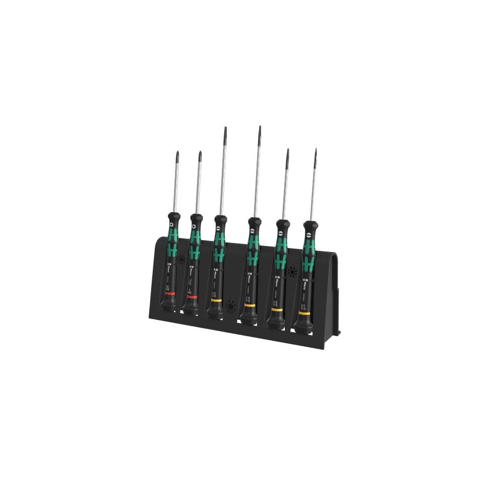 Wera Tools 6pc 2035/6 A Micro Screwdriver Set with Rack 05118150001 ...