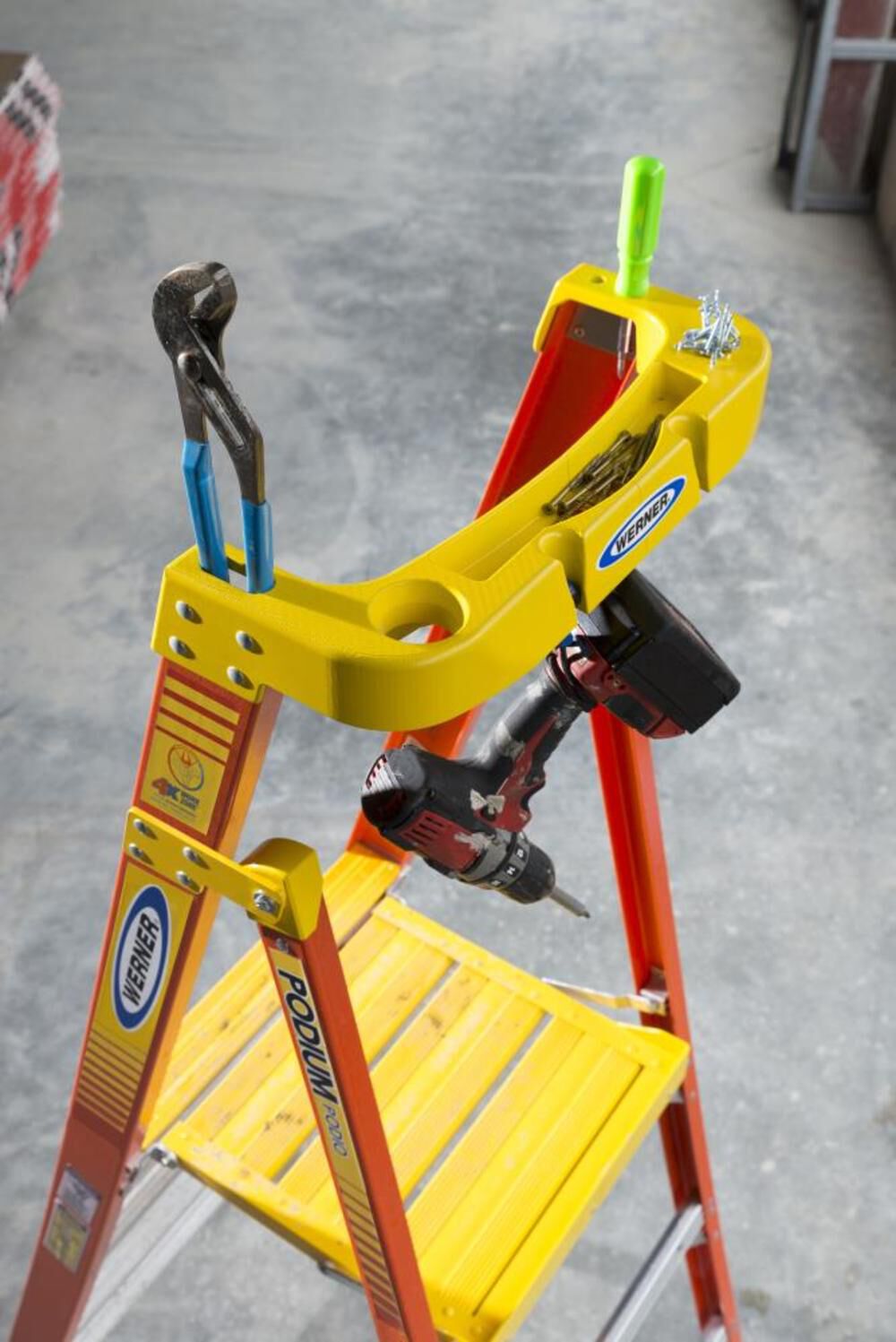 Werner Type IA Fiberglass Podium Ladder PD6204 - Acme Tools