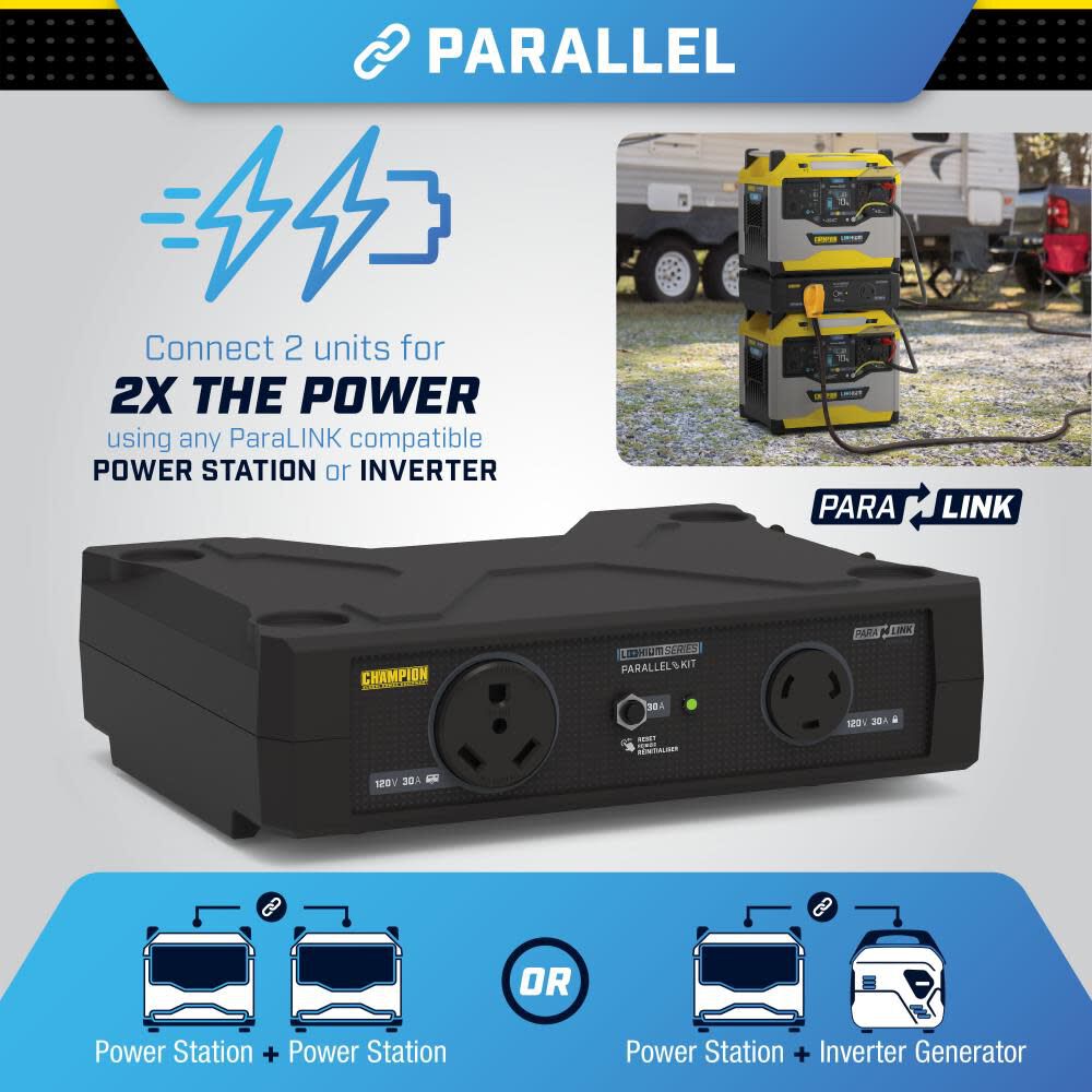 Champion Power Equipment 1638 Watt Hour 3200/1600W Power Station ...