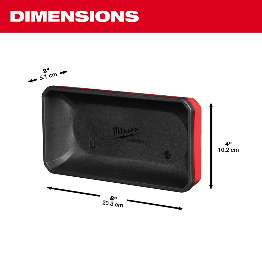 Milwaukee PACKOUT Large Magnetic Bin 48-22-8071 - Acme Tools