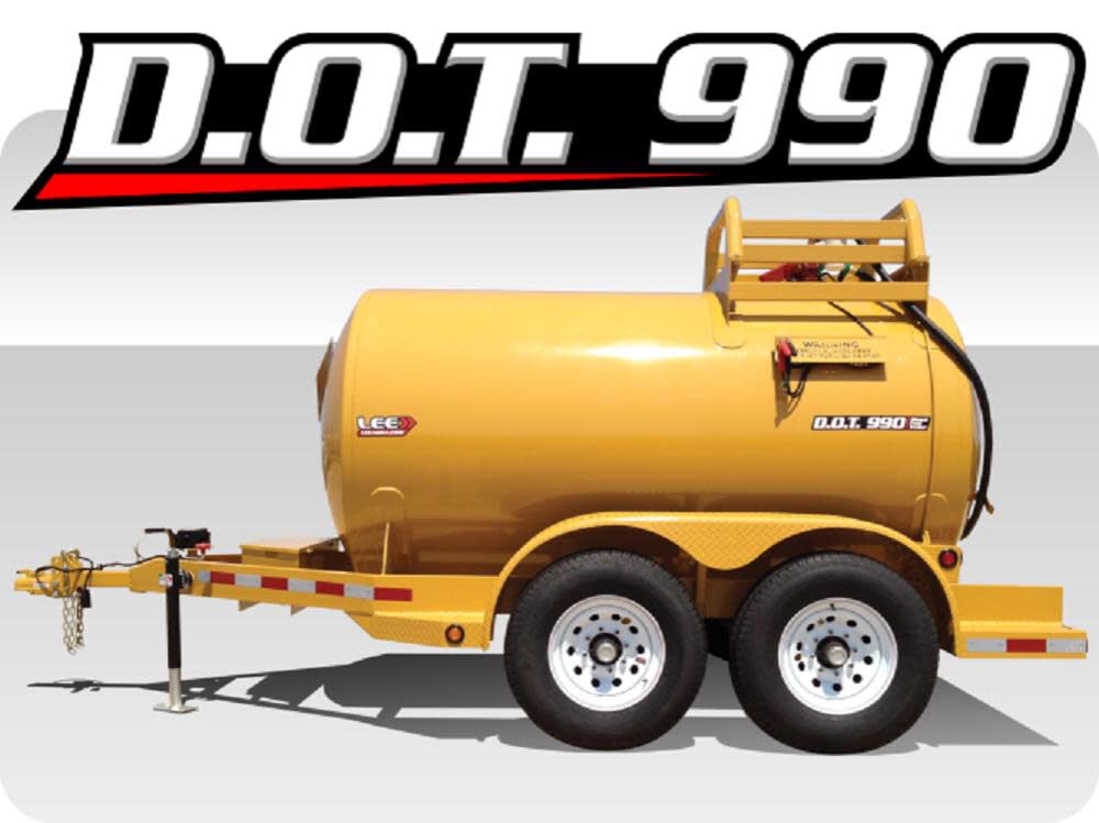Leeagra 1000 Gallon D.O.T. Diesel Fuel Tank with Trailer - Yellow ...
