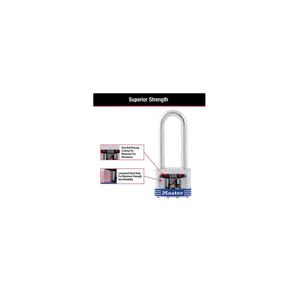 Master Lock Padlock 1 3/4in Keyed Alike Tumbler 3pk 1TRILJ - Acme Tools