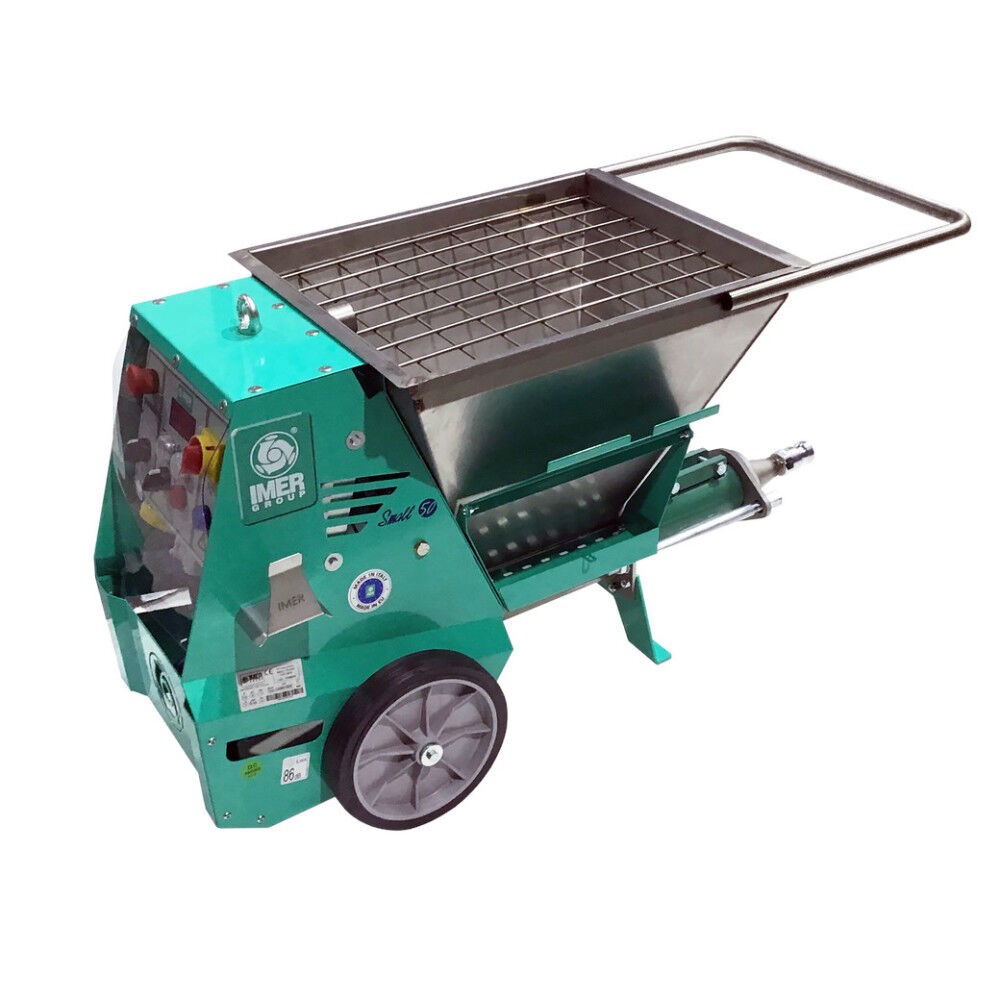 IMER Small 50 PLUS 3HP 220V Single Phase Pump and Spray Machine 1106345 ...