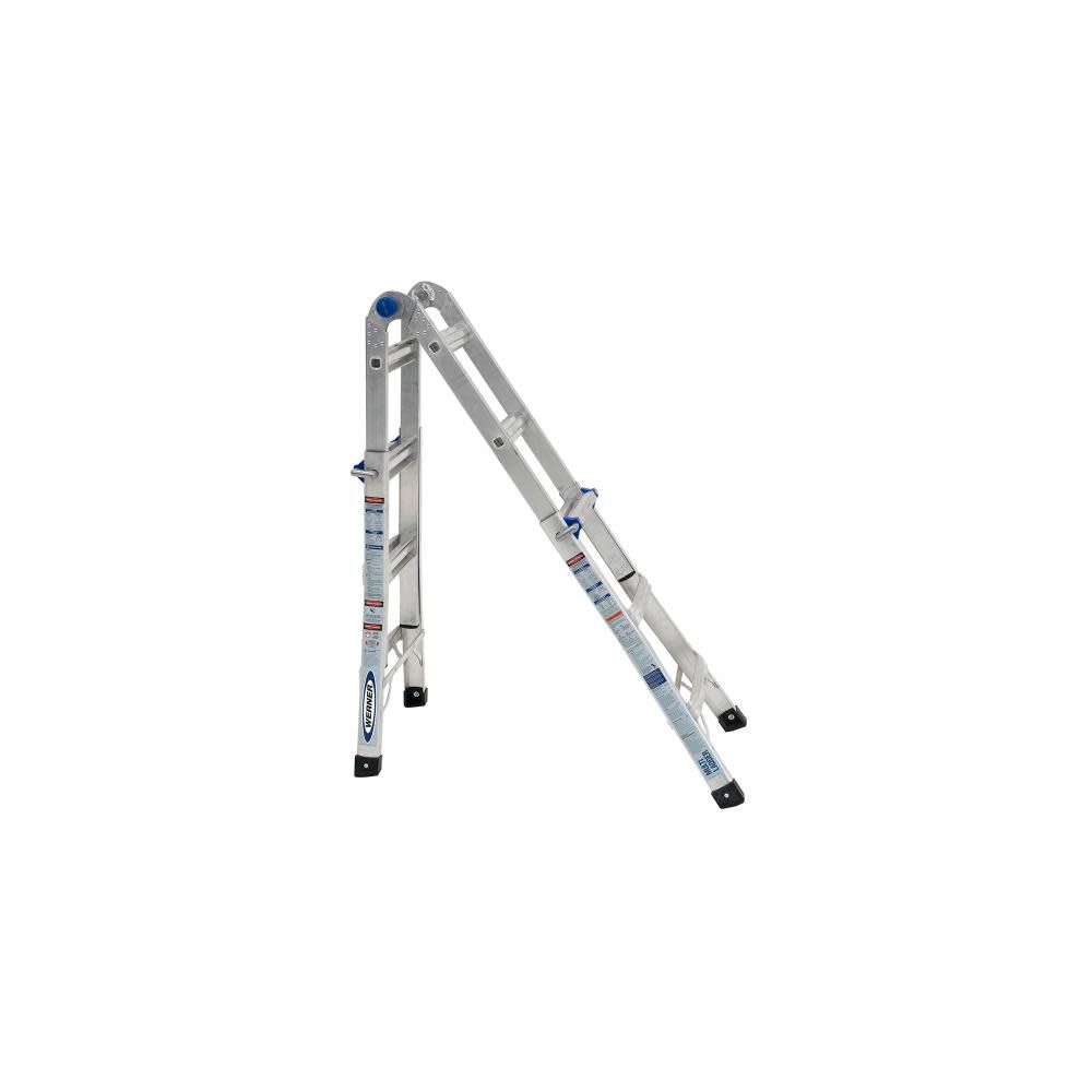 Werner 13-ft Aluminum 300-lb Telescoping Type Ia Multi-Position Ladder ...