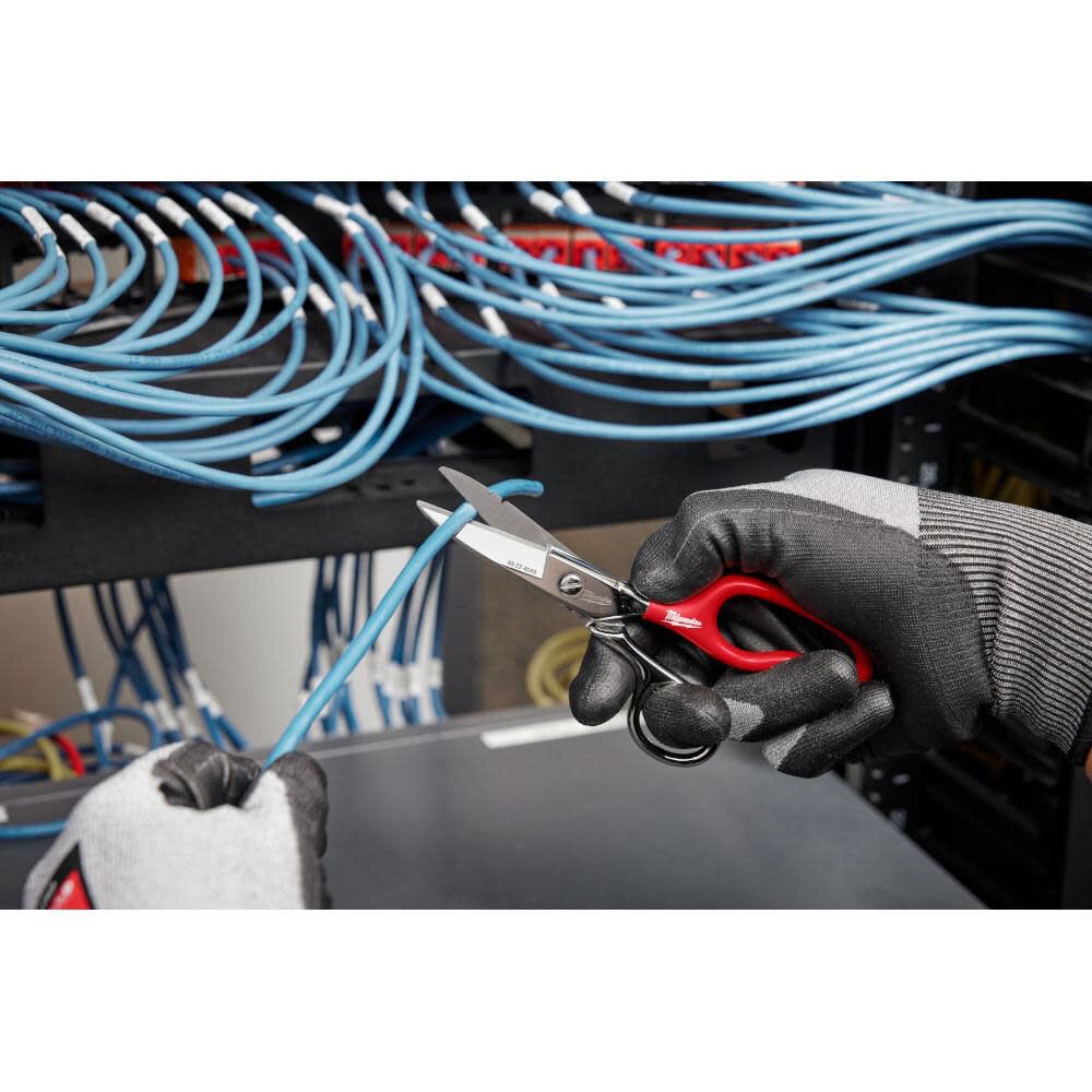 Milwaukee Electrician Scissors with Extended Handle 48-22-4049 - Acme Tools