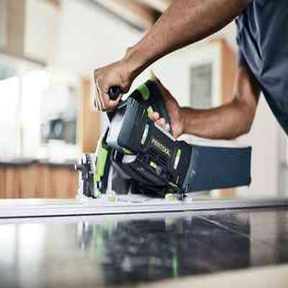 Festool 18V Battery Plunge Cut Cordless Track Saw Kit with Rail 577664 ...