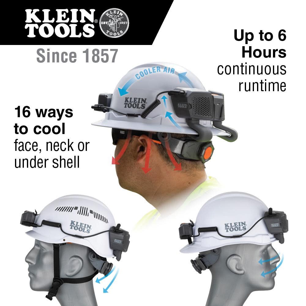 Klein Tools Hard Hat Fan Modular Battery 29025 - Acme Tools