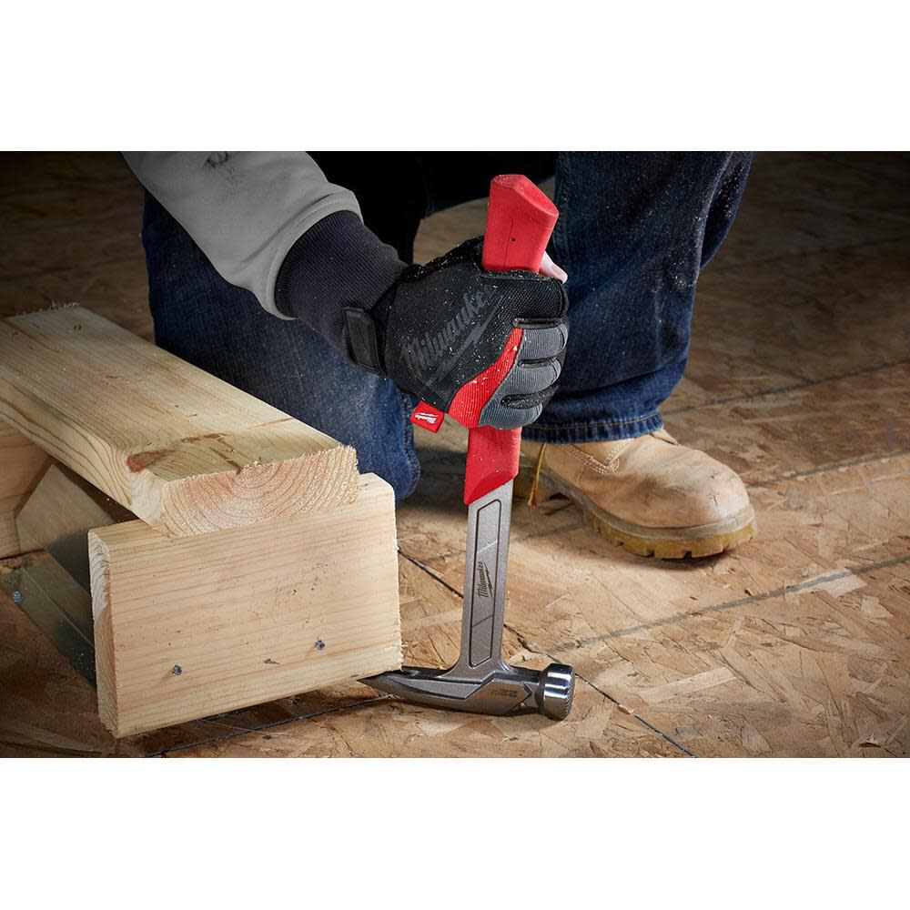 Milwaukee 22 oz Milled Face Framing Hammer 48-22-9022 from Milwaukee ...