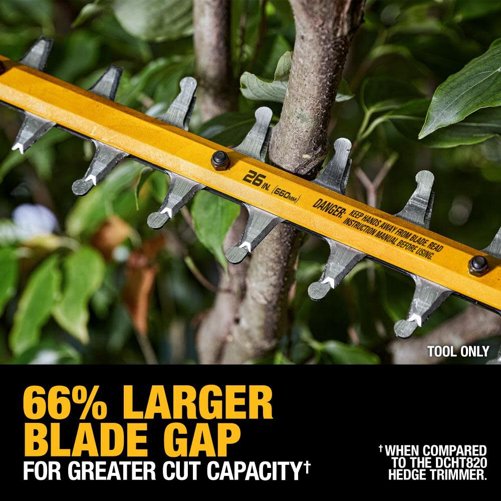 DEWALT 60V MAX 26in Hedge Trimmer Brushless Cordless (Bare Tool) DCHT870B - Acme Tools