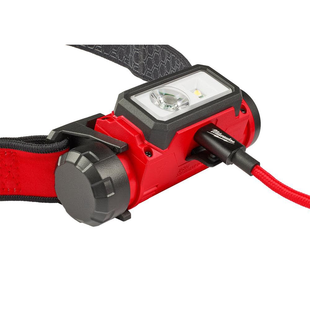 Milwaukee REDLTHIUM USB Hard Hat Headlamp 2163-21 - Acme Tools