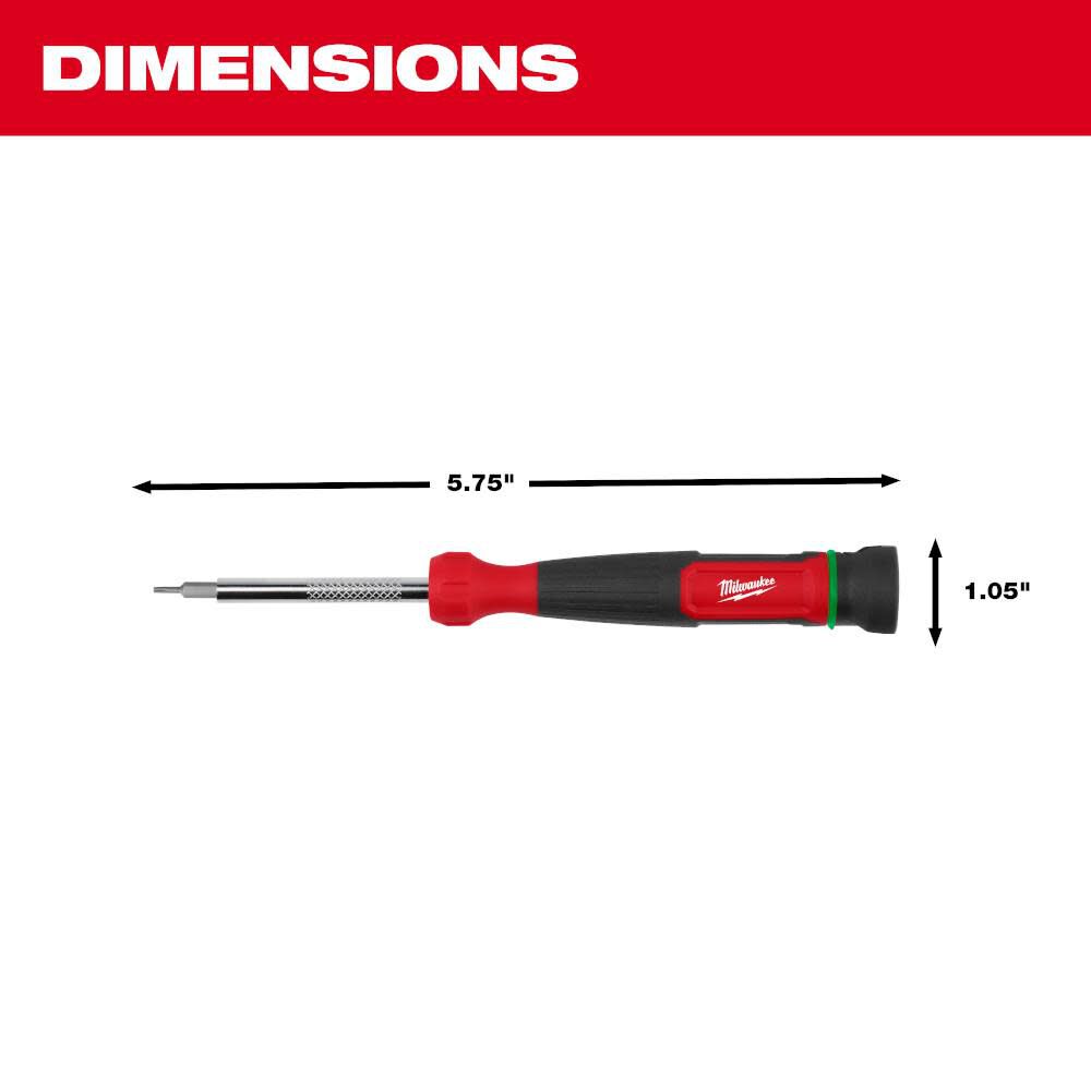 Milwaukee 4-in-1 TORX Security Precision Multi-Bit Screwdriver 48-22 ...