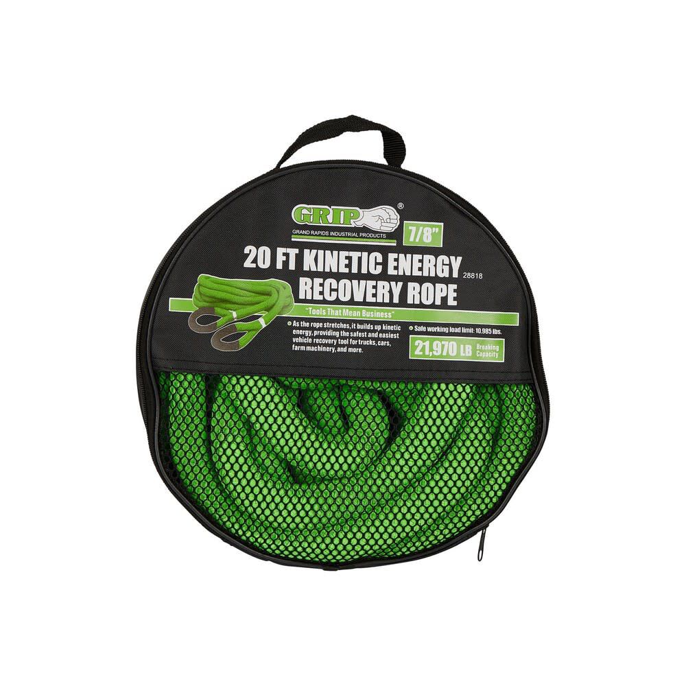Grip On Tools Tow Rope 20' x 7/8in Kinetic Energy 28818 - Acme Tools
