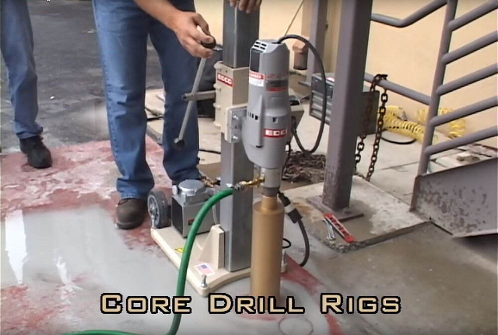 Edco 20A 48in Core Drill Rig with Vac Pump 97100EV - Acme Tools