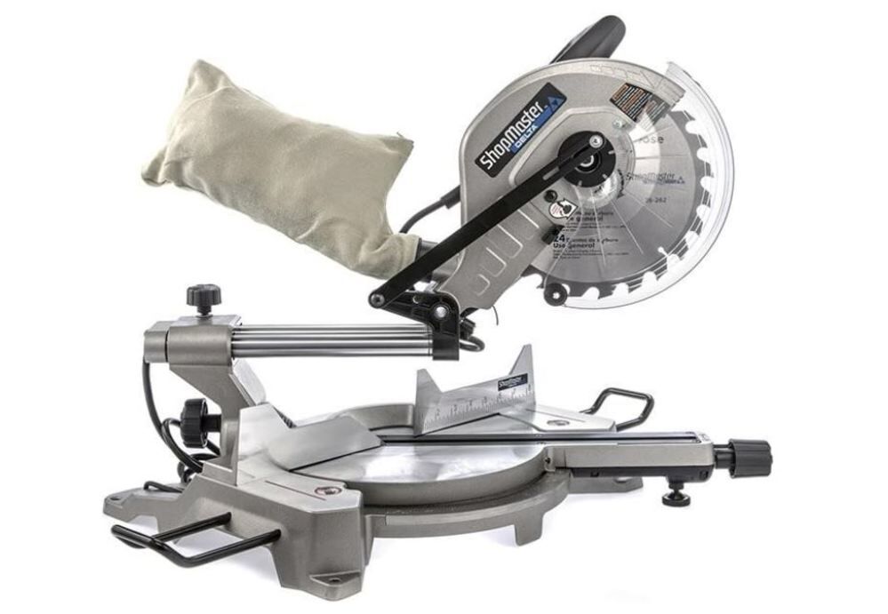 Delta ShopMaster 120V 15A 10in Compound Sliding Miter Saw S26-263L from ...