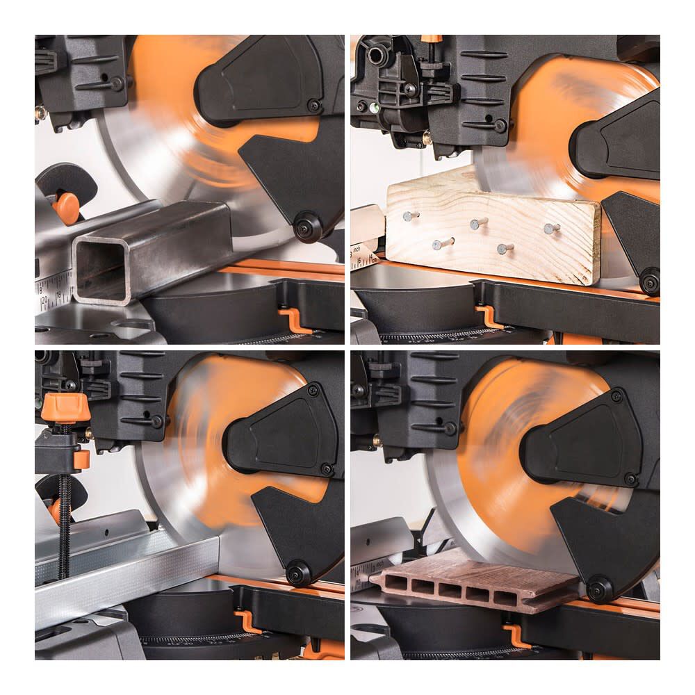 Evolution Power Tools 15A 2600 Rpm Dual Bevel Sliding Miter Saw with 10 ...