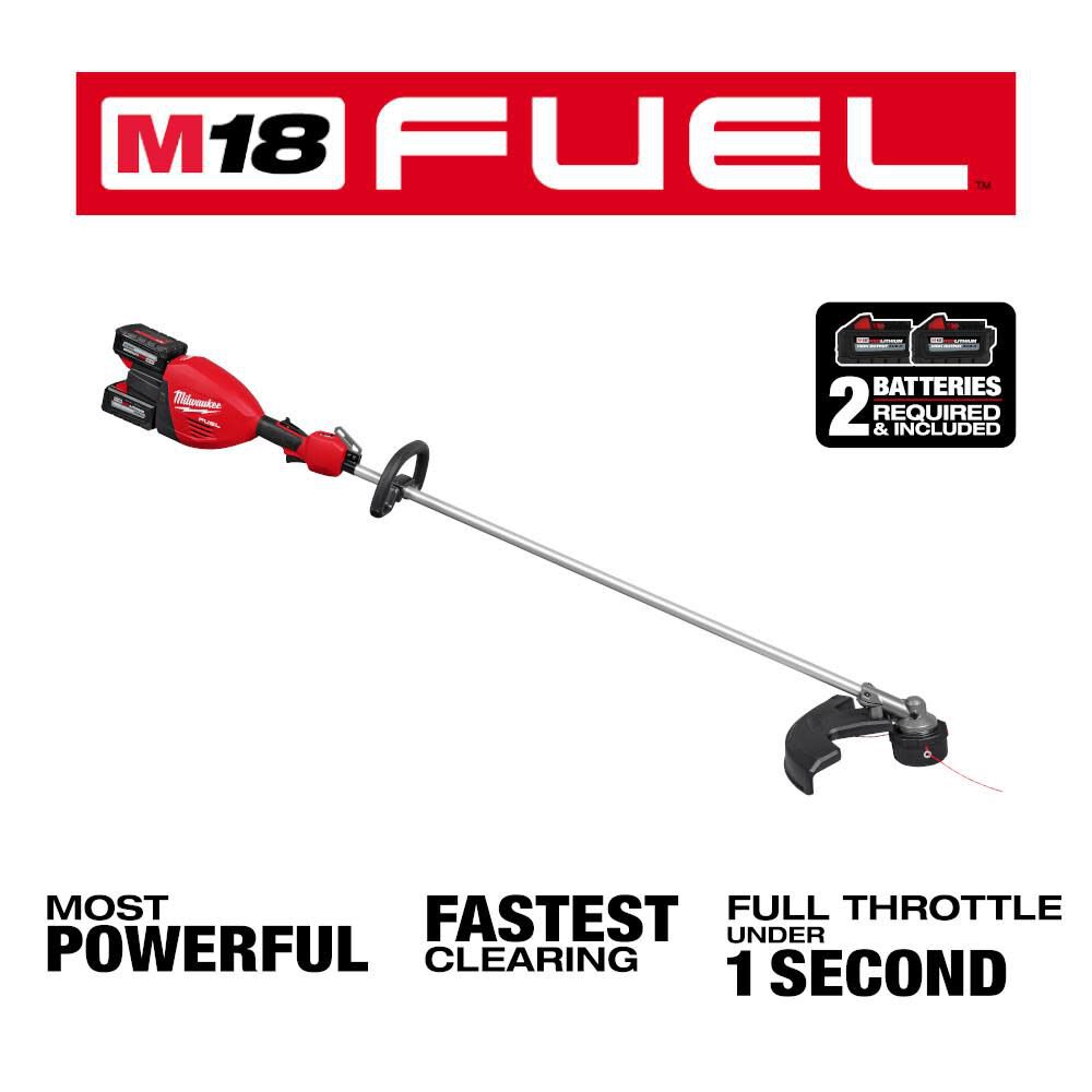 Milwaukee M18 FUEL 17 inch Dual Battery String Trimmer Kit 3006-22 from ...