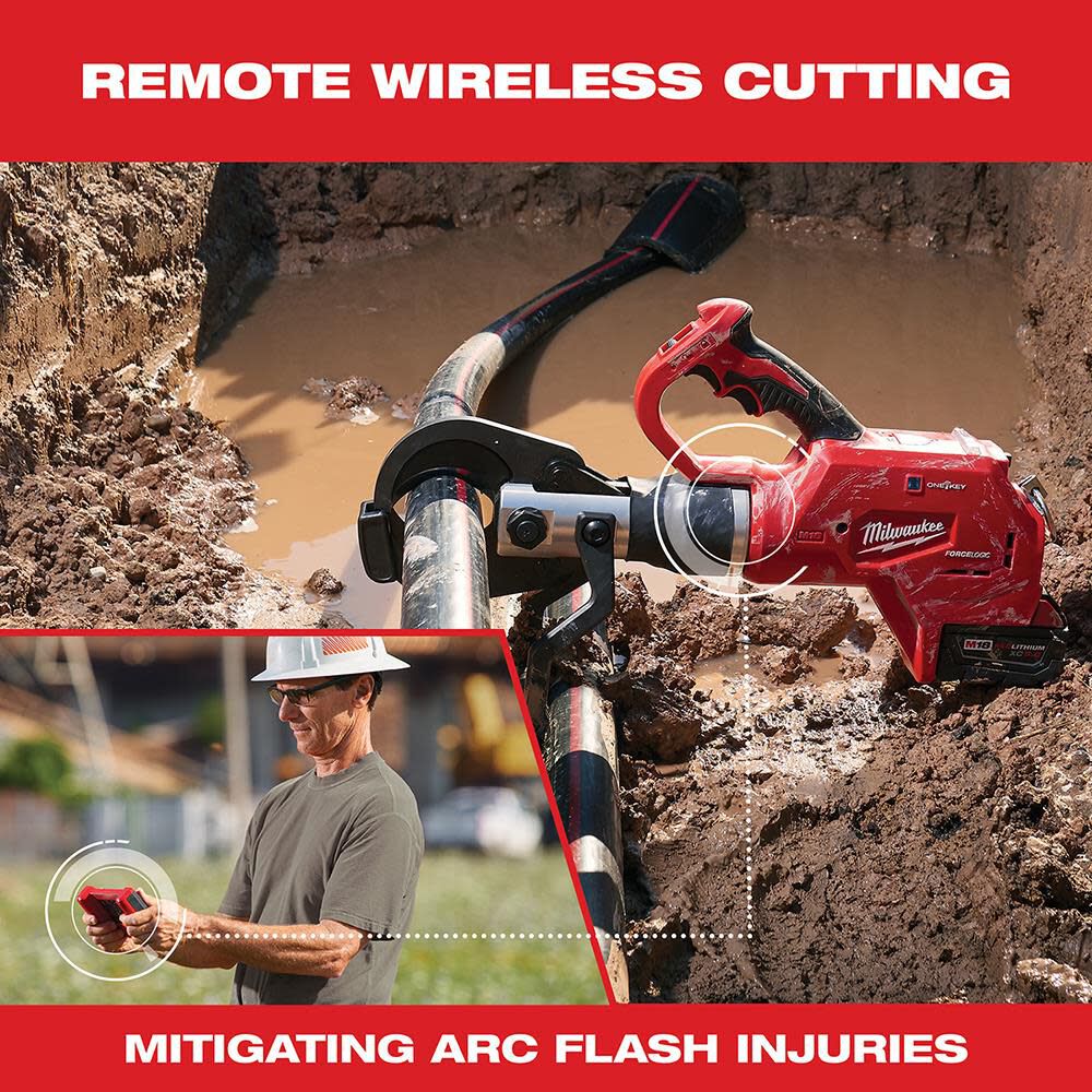 Milwaukee M18 FORCE LOGIC 3 in. Underground Cable Cutter with Wireless ...