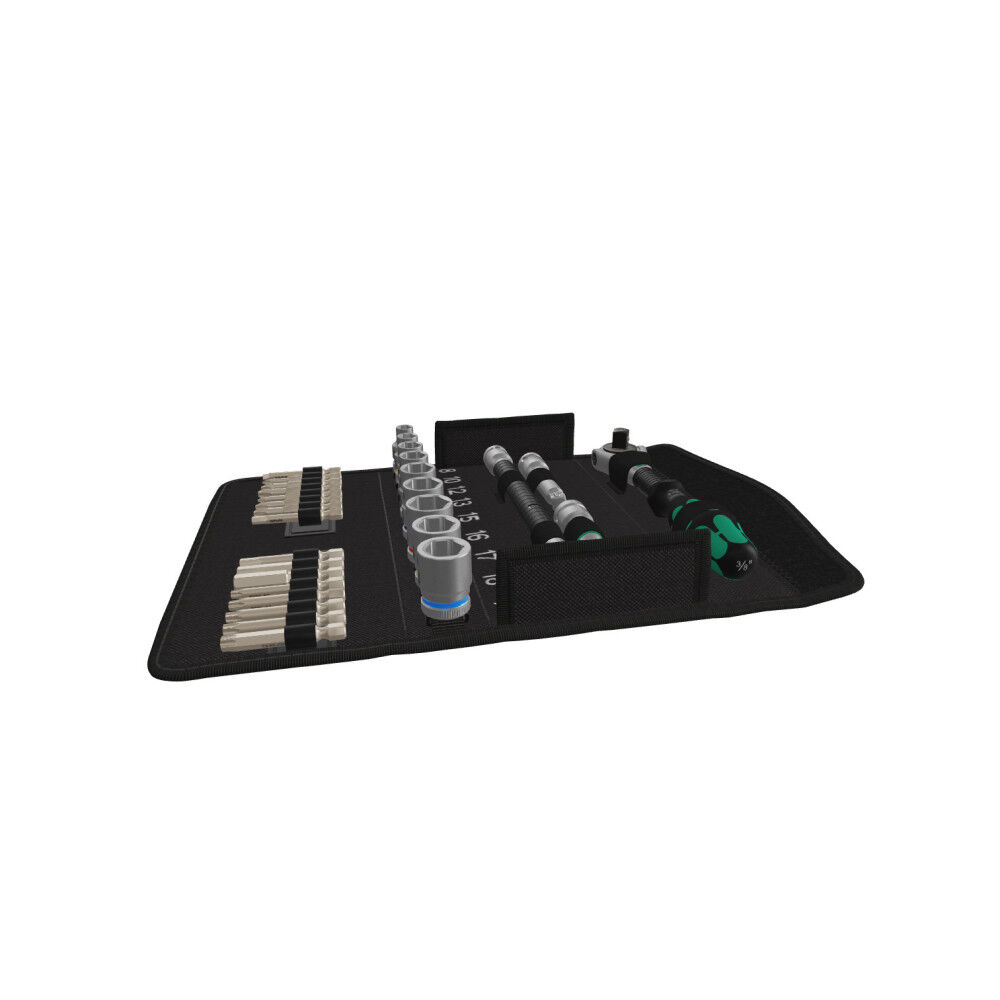 Wera Tools 29pc 3/8in Drive 8100 SB 6 Zyklop Speed Ratchet Set ...