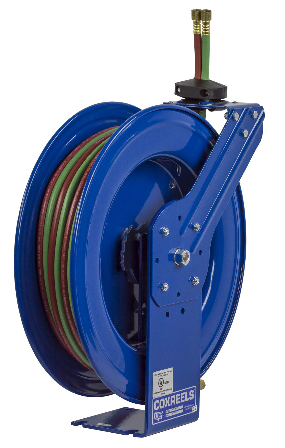 Coxreels Hose Reel Dual Hose Spring Rewind for Oxygen Acetylene 1/4in ...
