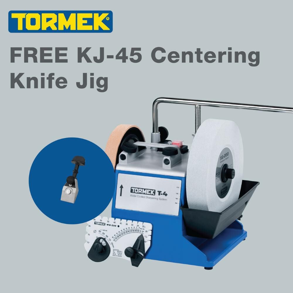 Tormek T-4 Original & KJ-45 Centering Knife Jig Bundle T-4O+KJ-45 ...