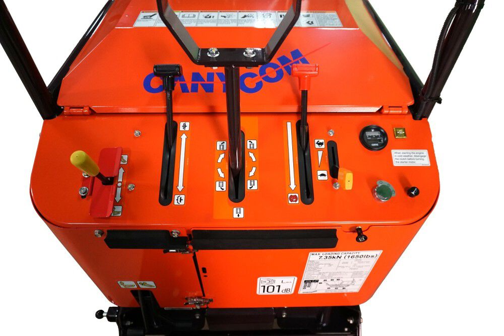 Canycom Self Dumping Rubber Track Concrete Buggy - Pivot Dump SC75PD ...