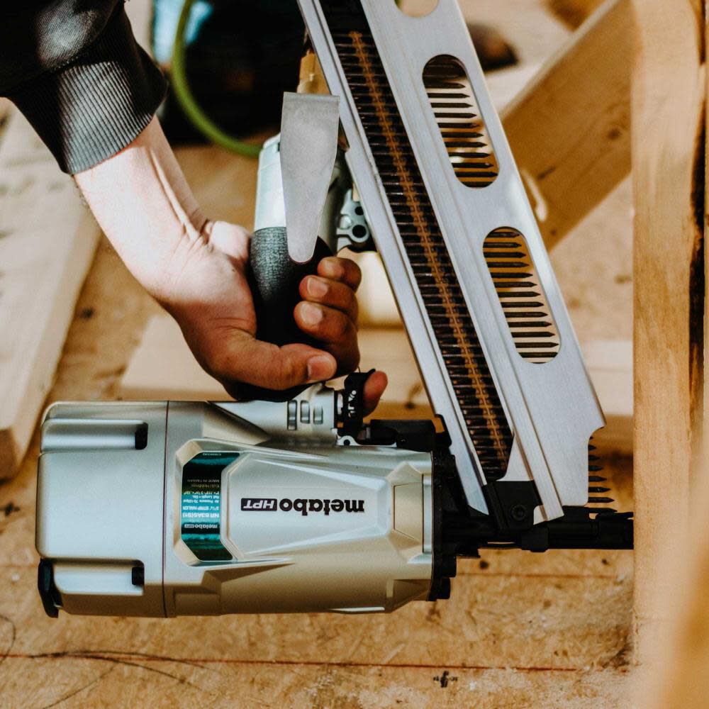 Metabo HPT 3 1/4in 21 Degree Pneumatic Framing Nailer with Aluminum ...