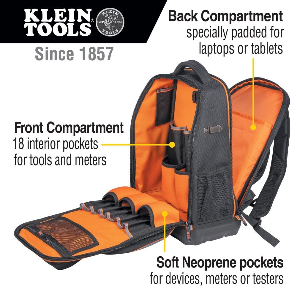 Klein Tools Tradesman Pro XL Tech Backpack 62805BPTECH - Acme Tools