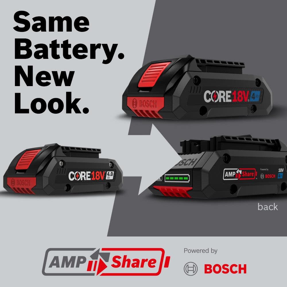 Bosch 18V CORE18V Lithium-Ion 4.0 Ah Compact Battery GBA18V40 - Acme Tools