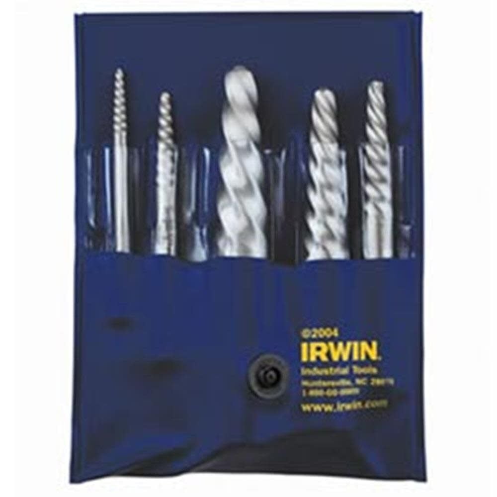 Irwin 6pc Spiral Extractor Set 53545 - Acme Tools