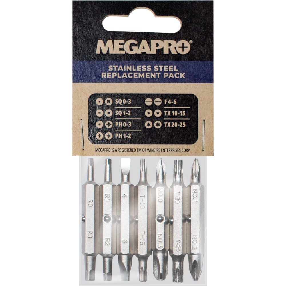 Megapro Replacement Bit Set for 15-in-1 Multi-Bit Screwdriver ...